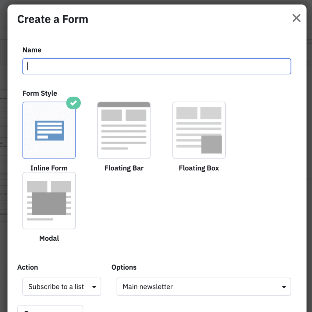 Get the HTML opt in code from ActiveCampaign in PopupAlly Pro