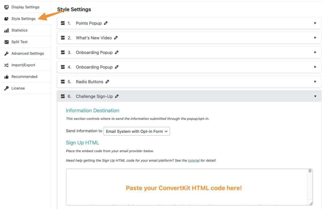 How to Get HTML Opt-In Code from ConvertKit for PopupAlly