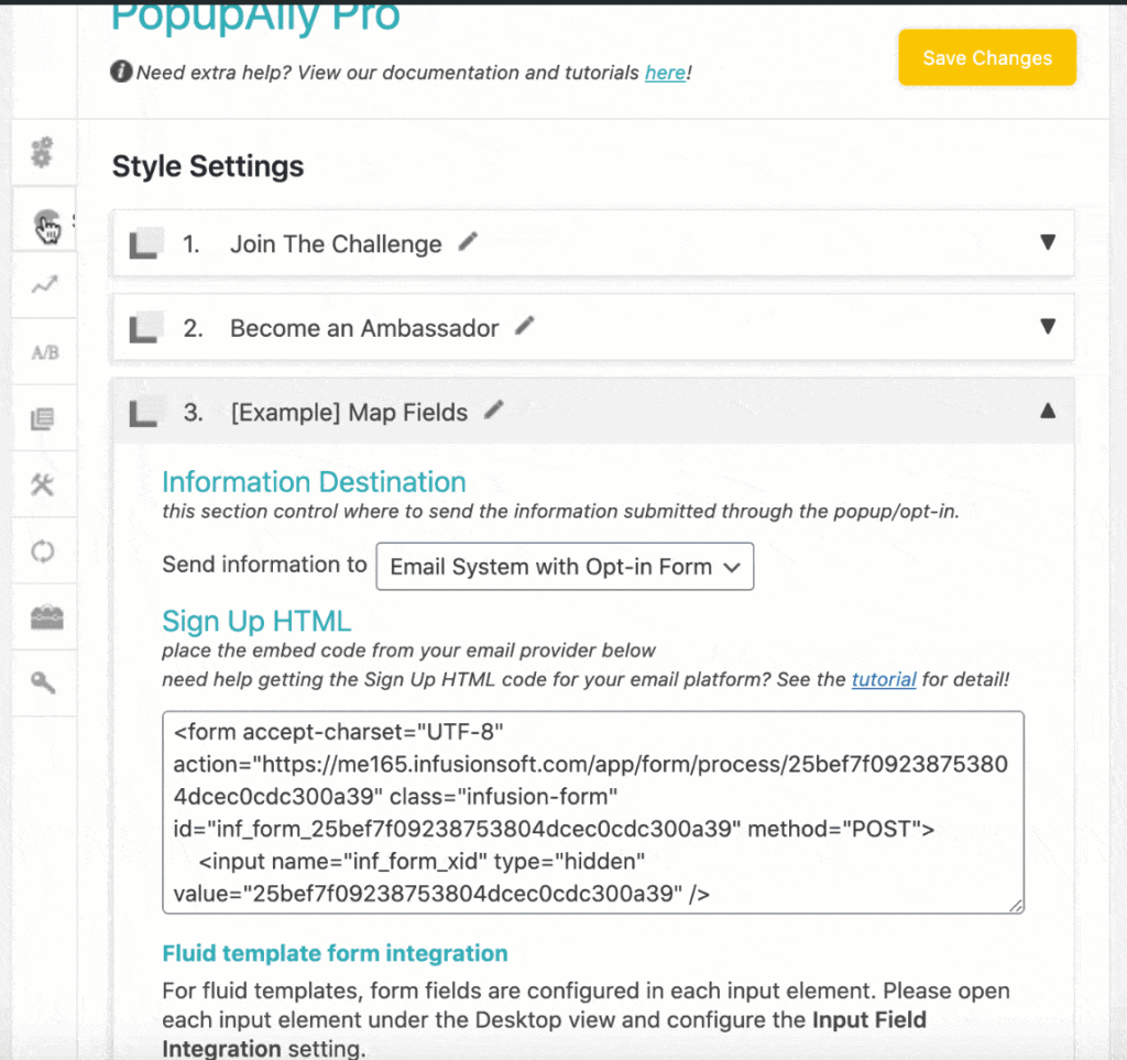 Missing or invalid error when subscribing in PopupAlly