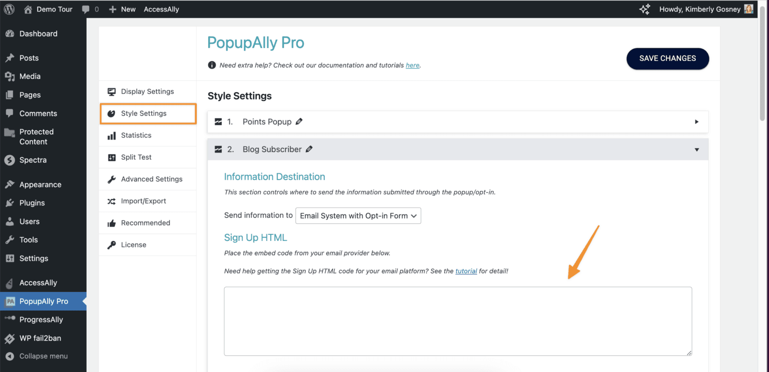 How To Get The Html Opt In Code From Getresponse For Popupally